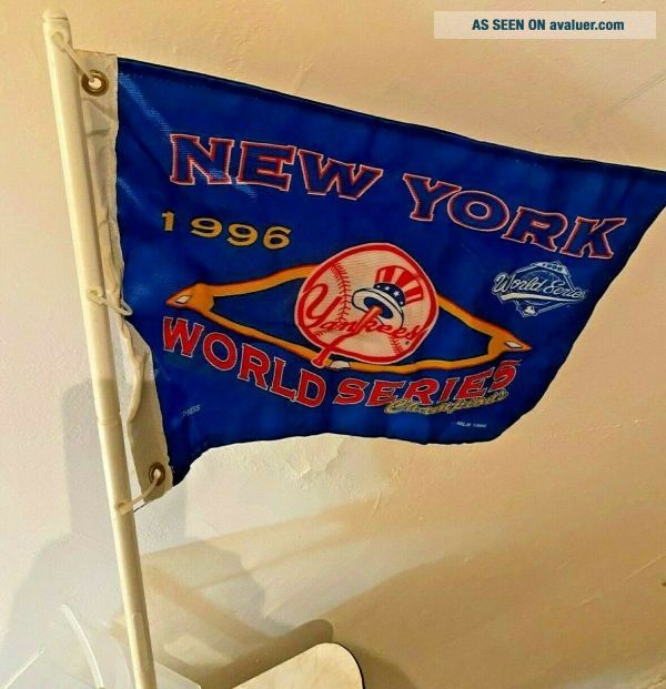 1996 World Series Champions York YANKEES Car Window Double Sided Flag ...