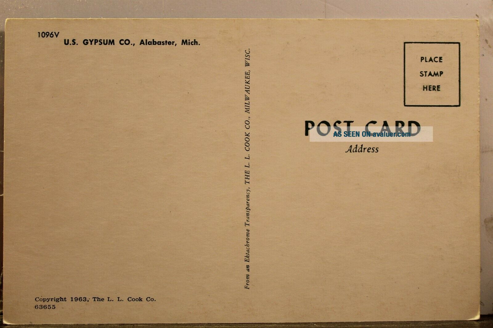 Michigan MI Alabaster US Gypsum Co Postcard Old Vintage Card View ...
