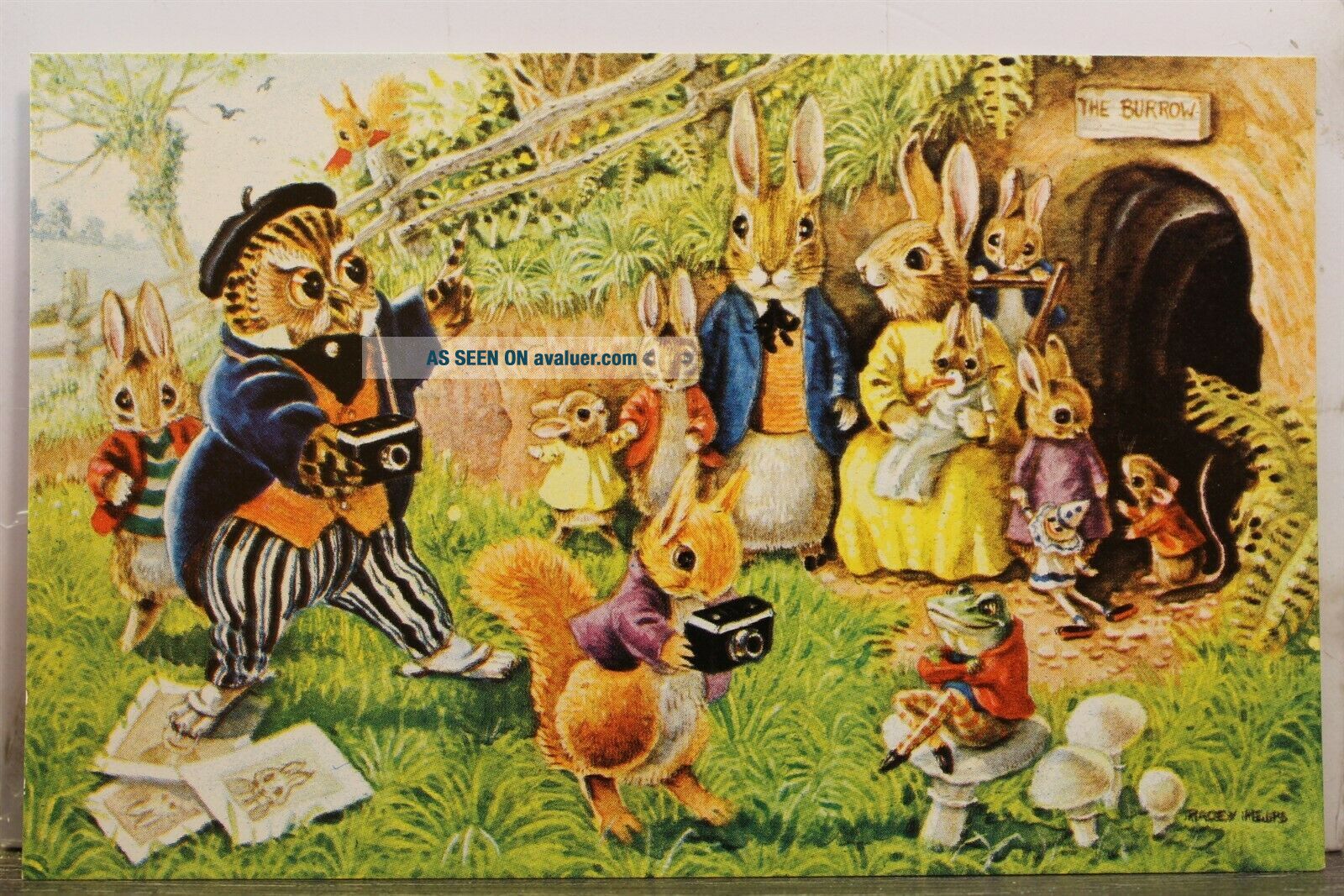 Art Racey Helps The Photographers Postcard Old Vintage Card View ...