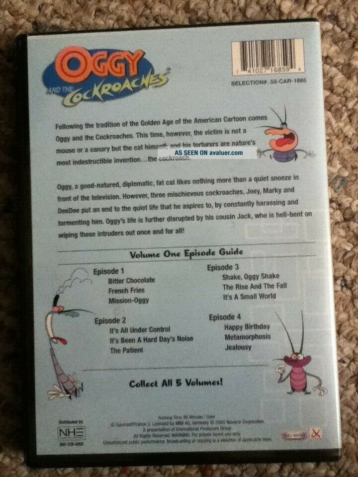 Oggy And The Cockroaches - Vol. 1 (DVD, 2003) RARE | #56330866