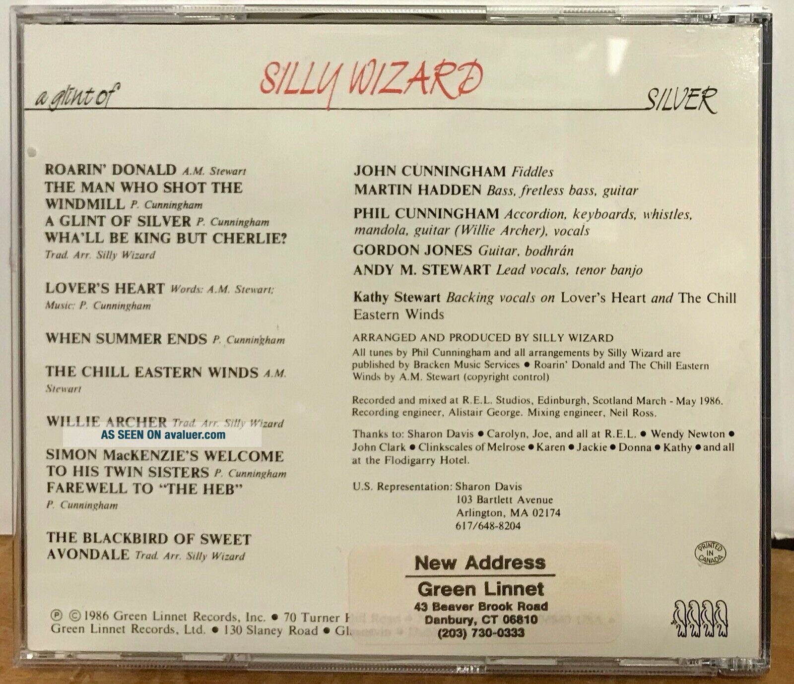 Silly Wizard Cd A Glint Of Silver RARE OOP 1986 | #56332306
