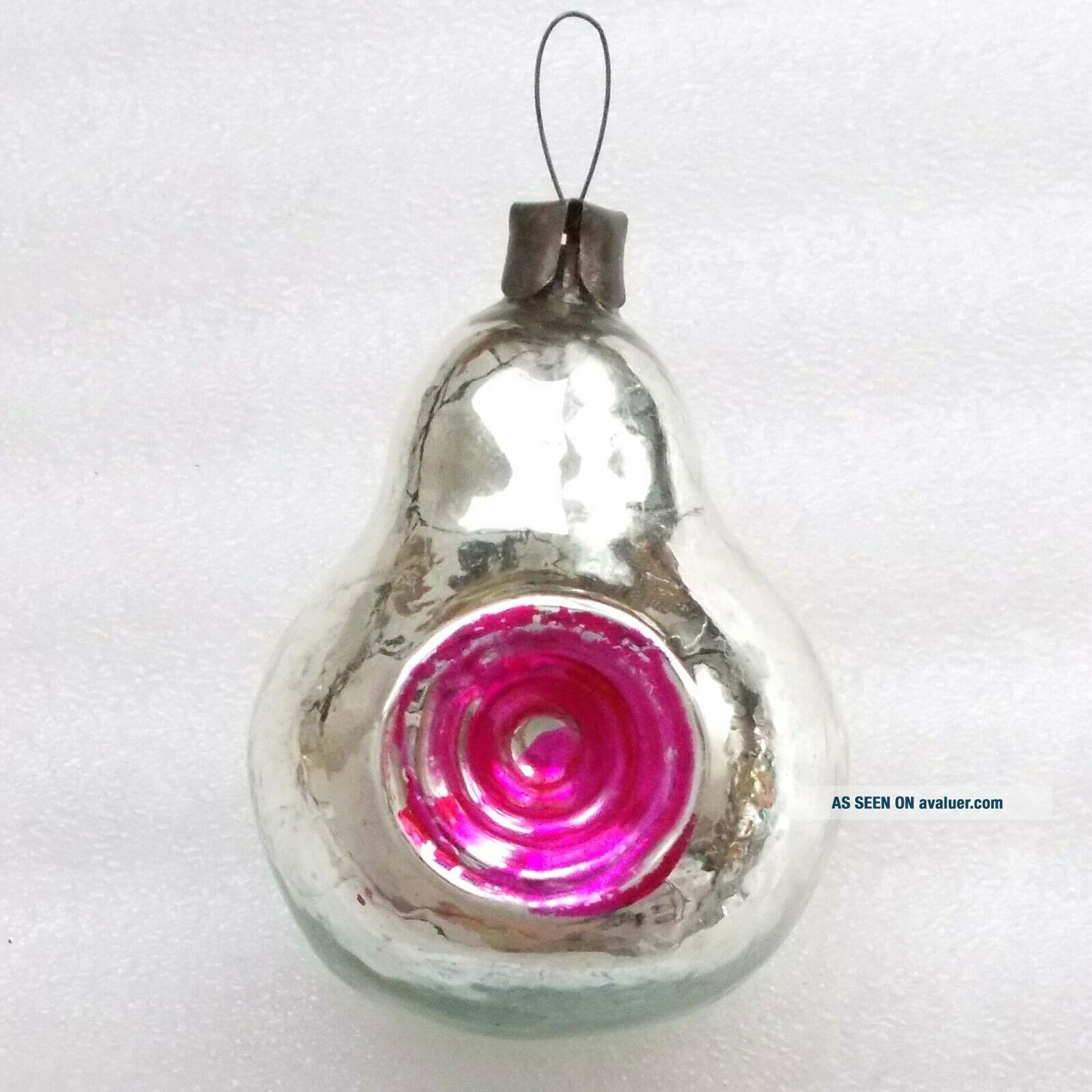 Rare Vintage Russian USSR Glass Christmas Ornament Tree Decoration Old ...