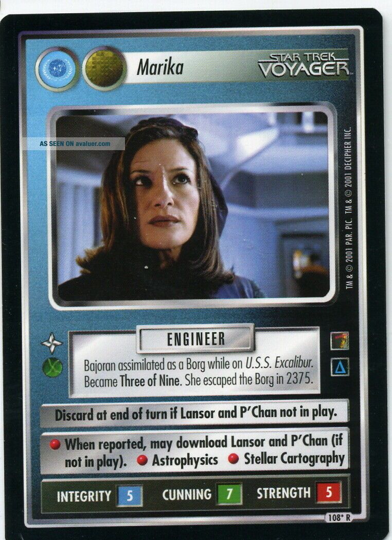 Star Trek CCG The Borg DA/Ultra Rare ' S, Cards Are Nr -. Drop Down Box ...