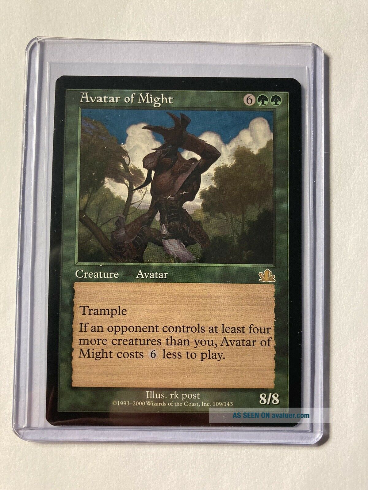 MTG AVATAR OF MIGHT / AVATAR OF FURY / AVATAR OF WILL Prophecy All 3 ...