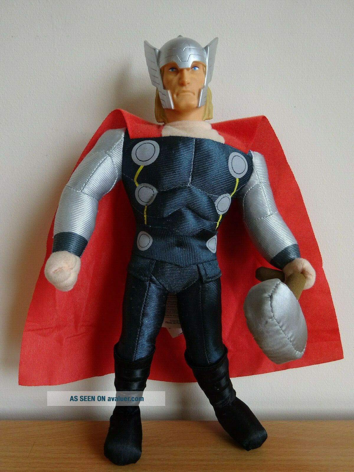 Marvel Live Thor Plush Soft Toy With Rubber Face 12 " Avengers Figure ...