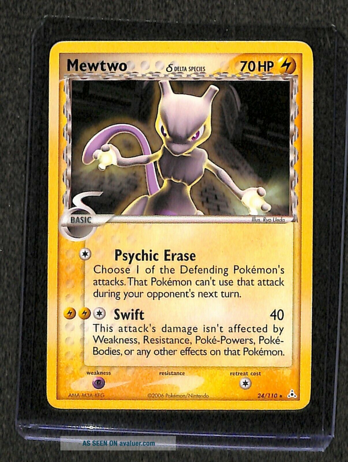 Mewtwo Delta Species 24/110 Rare Non - Holo 2006 Pokemon Card | #56411899