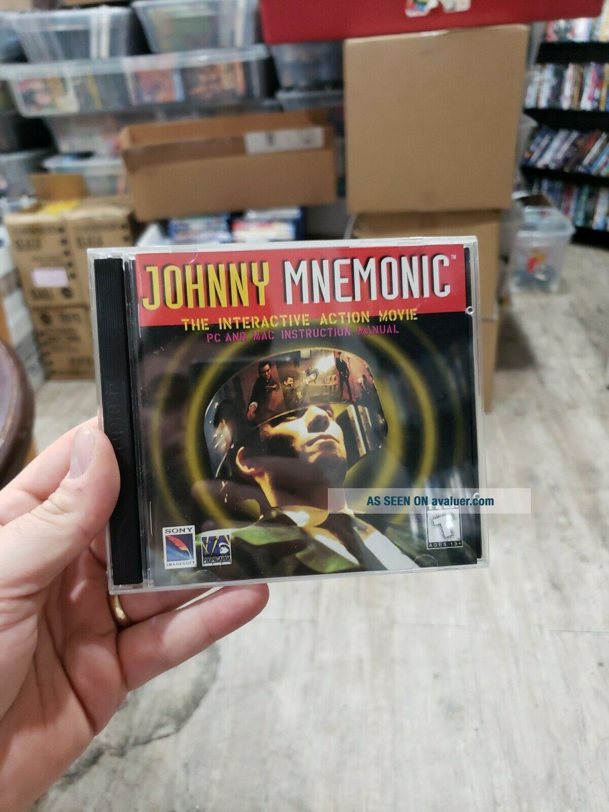 Sony 1995 JOHNNY MNEMONIC THE INTERACTIVE ACTION MOVIE PC Game Rare Oop ...