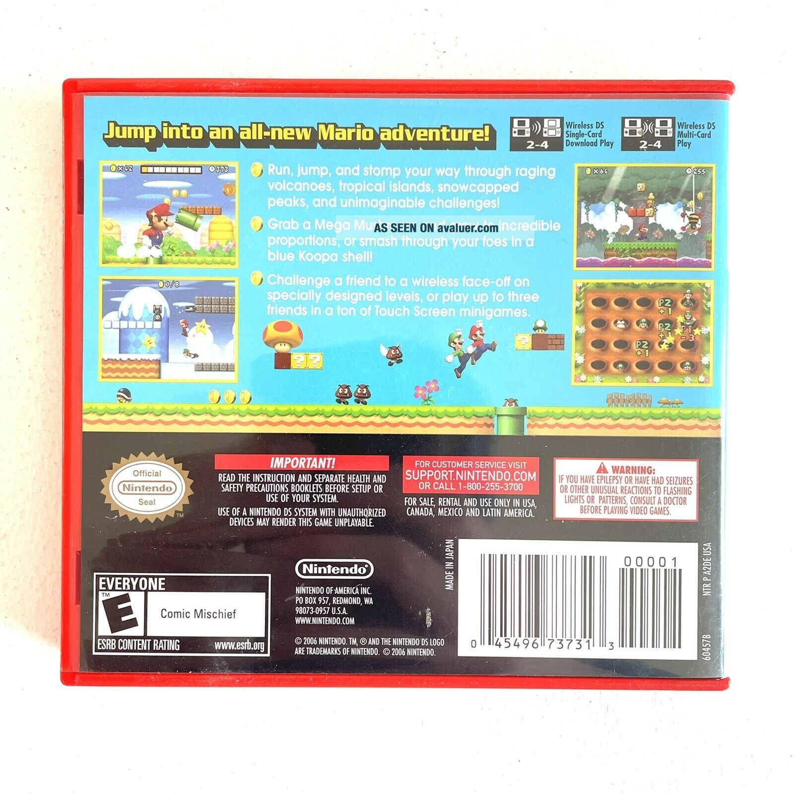 Mario Bros DS (Nintendo DS) With Rare Red Case Complete | #56444007