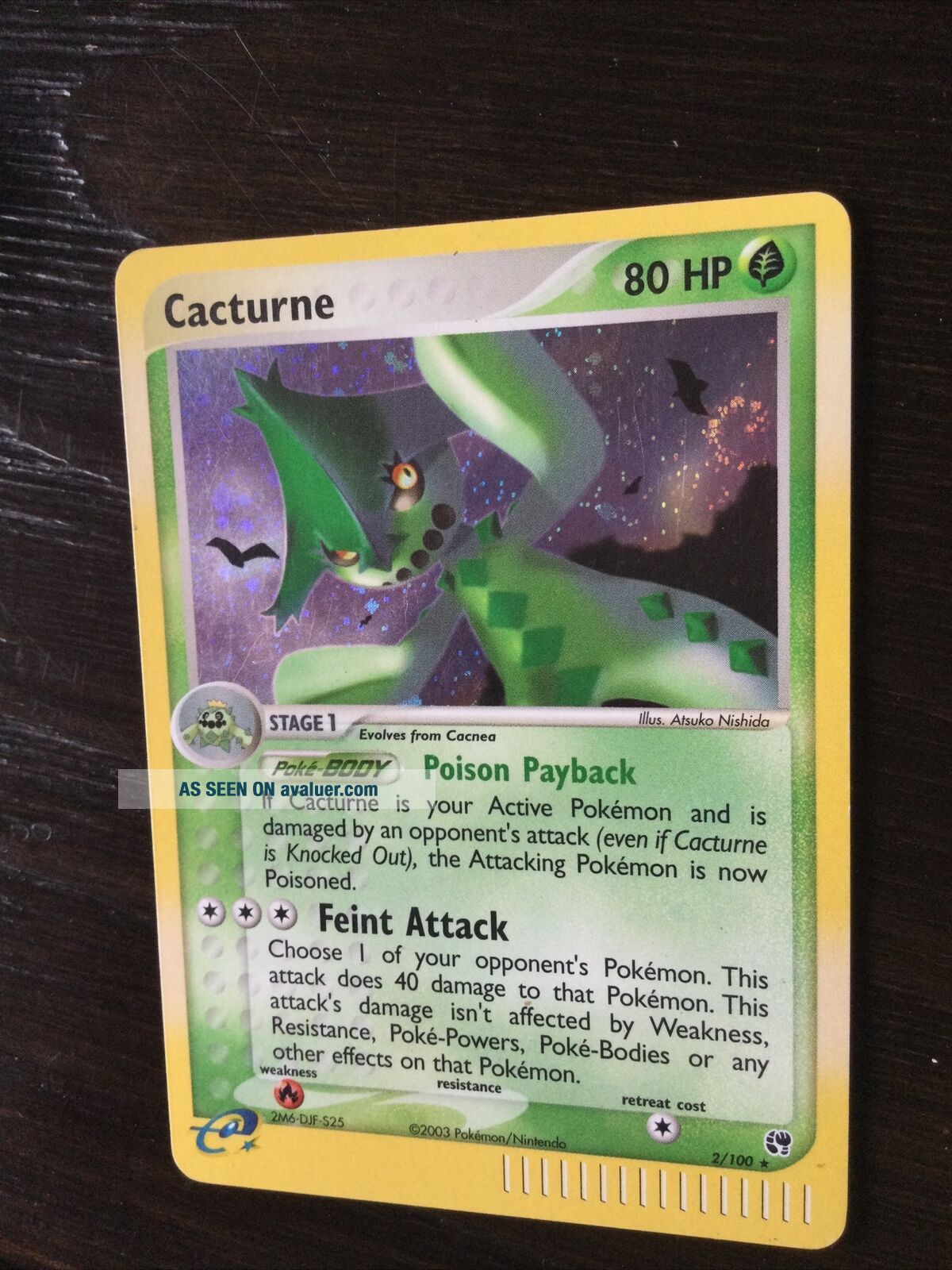 Cacturne 2/100 Holo - EX Sandstorm Pokemon Card NM RARE | #56527800