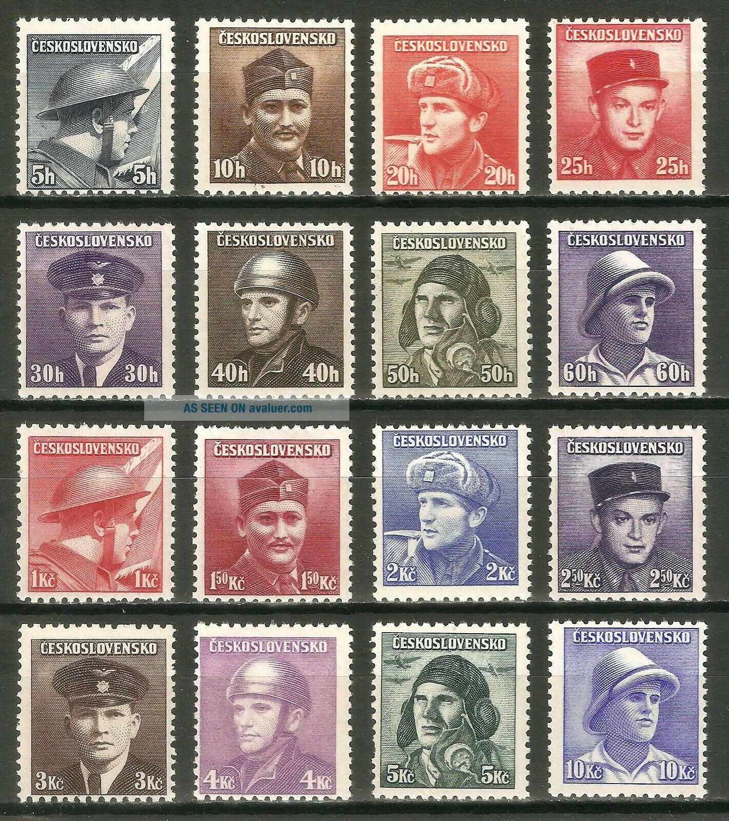 DR WWII WW2 Era Rare STAMP 1945 Government In Exile Army Slovakia ...