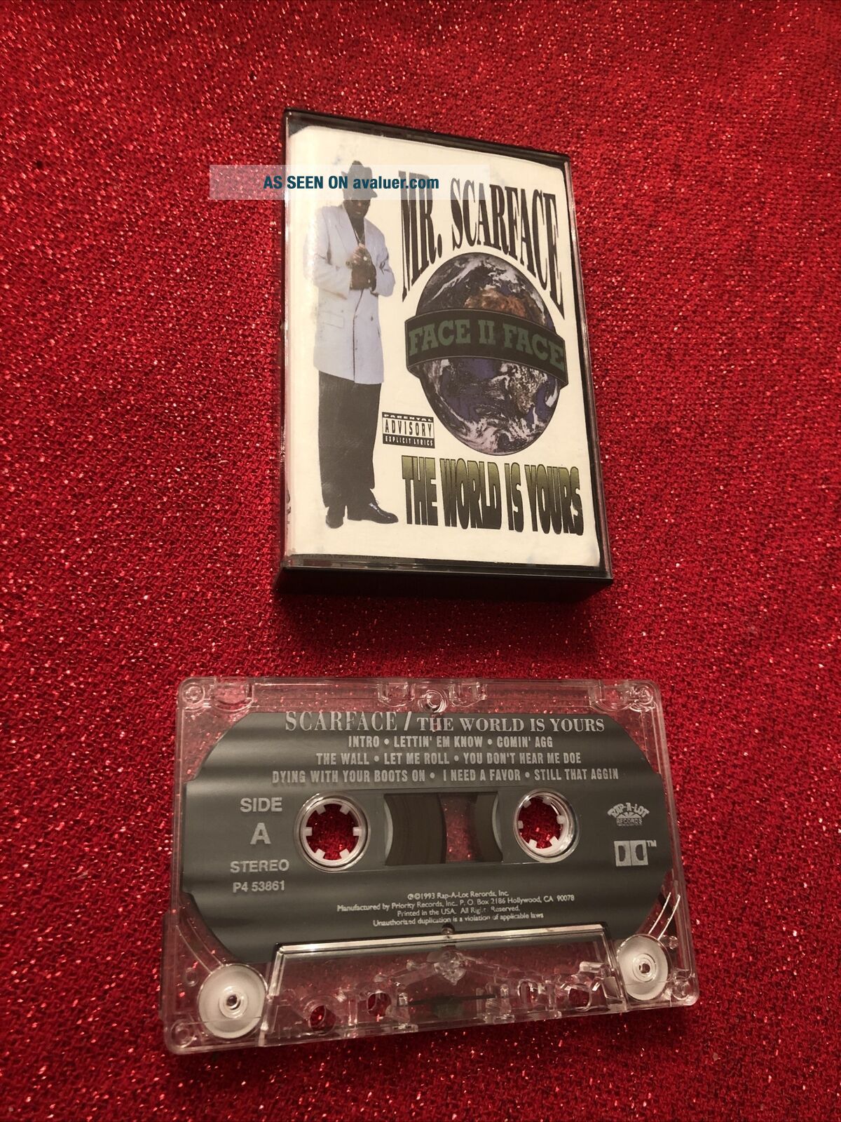 Scarface The World Is Yours Cassette Tape Geto Boys Gangsta Rap Hip Hop ...