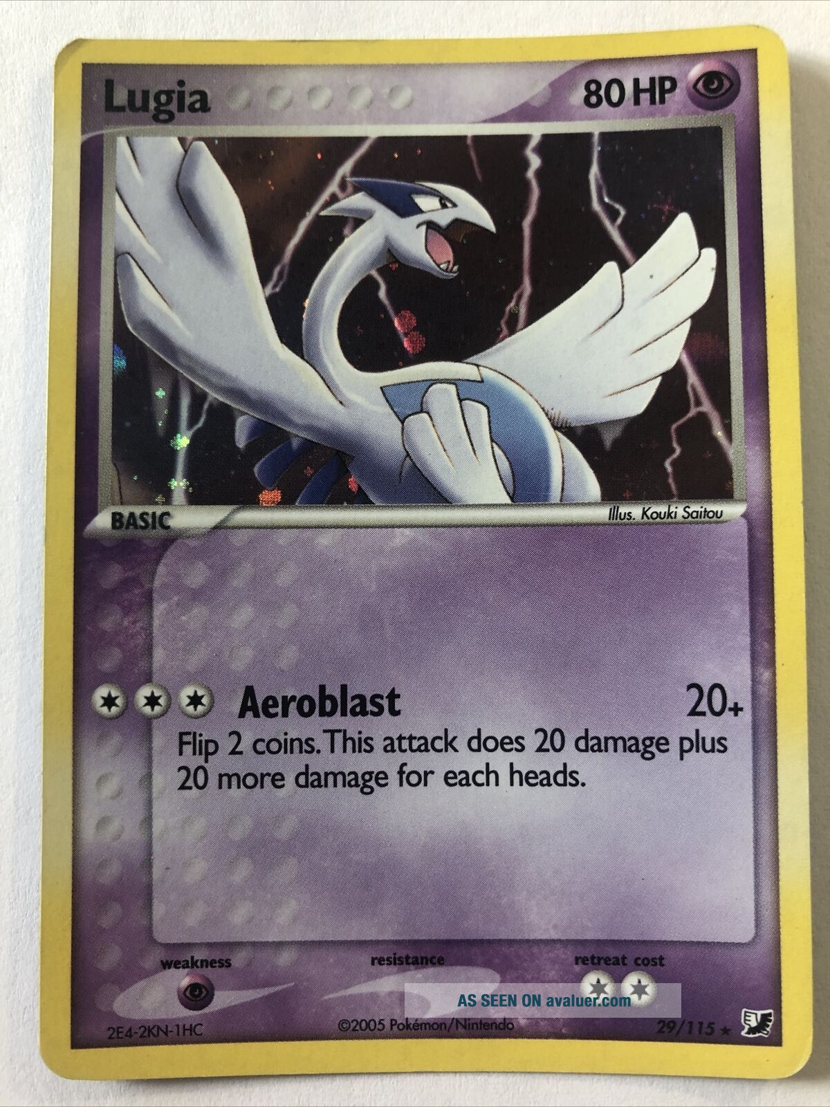 Lugia 29/115 Unseen Forces Holo Pokemon Card - Rare | #56556572