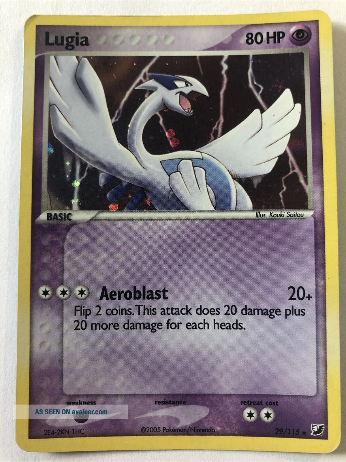 Lugia 29/115 Unseen Forces Holo Pokemon Card - Rare | #56556572
