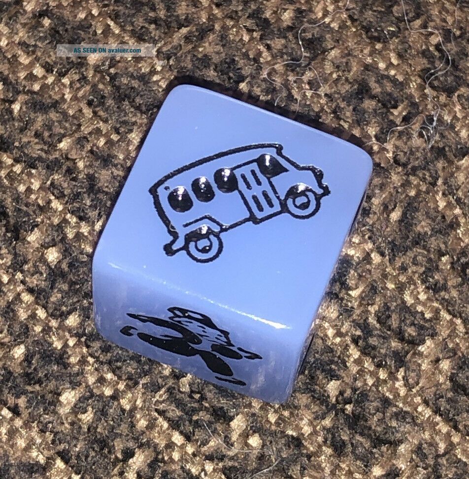 RARE Monopoly Blue Speed Die Replacement Part 2007 Parker Brothers ...