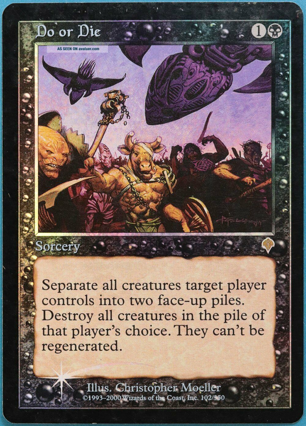 Do Or Die FOIL Invasion HEAVILY PLD Black Rare MAGIC CARD (ID 213622 ...