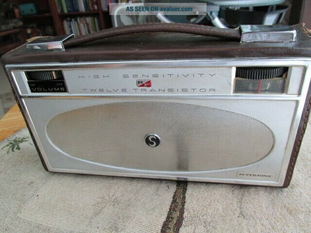 SUPERSONIC HIGH SENSITIVITY TWELVE TRANSISTOR RADIO WITH RARE TRF STAGE ...