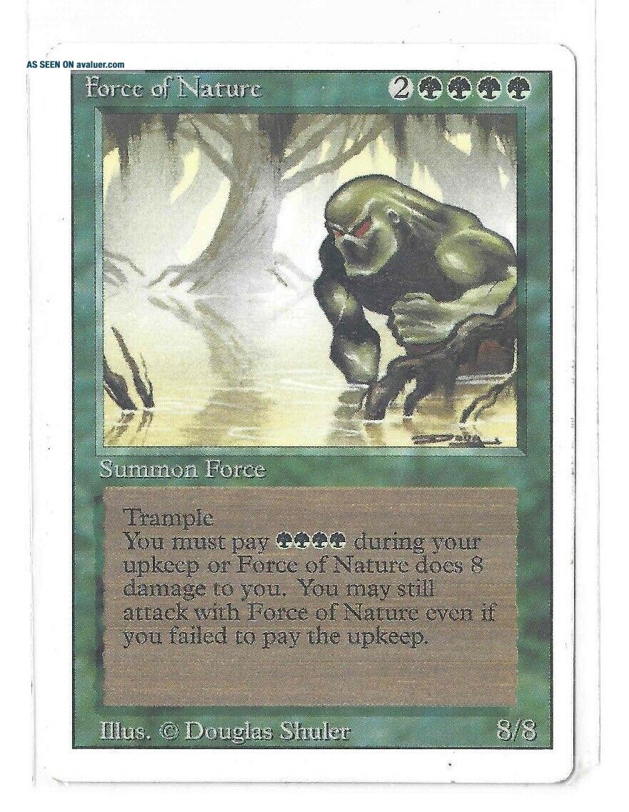Force Of Nature: Magic The Gathering Revised Edition MTG: NEVER PLAYED ...