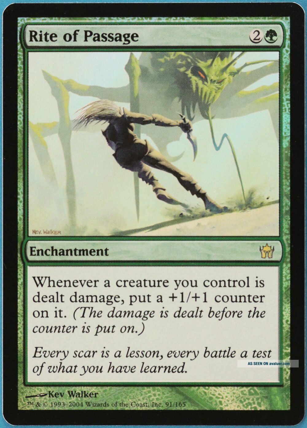 Rite Of Passage FOIL Fifth Dawn NM Green Rare MAGIC CARD (ID 168755 ...