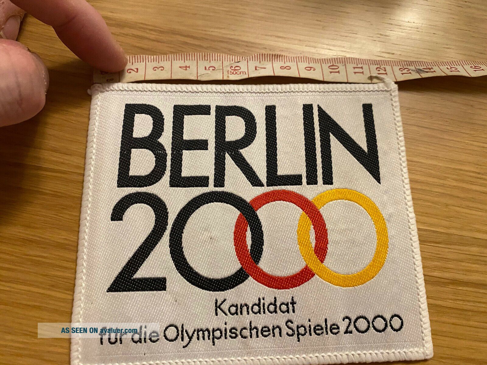 Very Rare Berlin 2000 Olympics Sew - On Woven Patch Germany Candidate ...