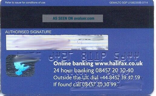 UK HALIFAX BANK CURRENT ACCOUNT VISA DEBIT CARD | #56678668