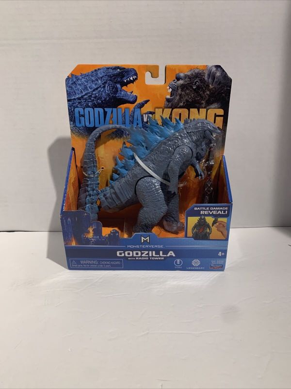 Godzilla Vs. Kong Godzilla With Radio Tower Monsterverse Action Figure ...