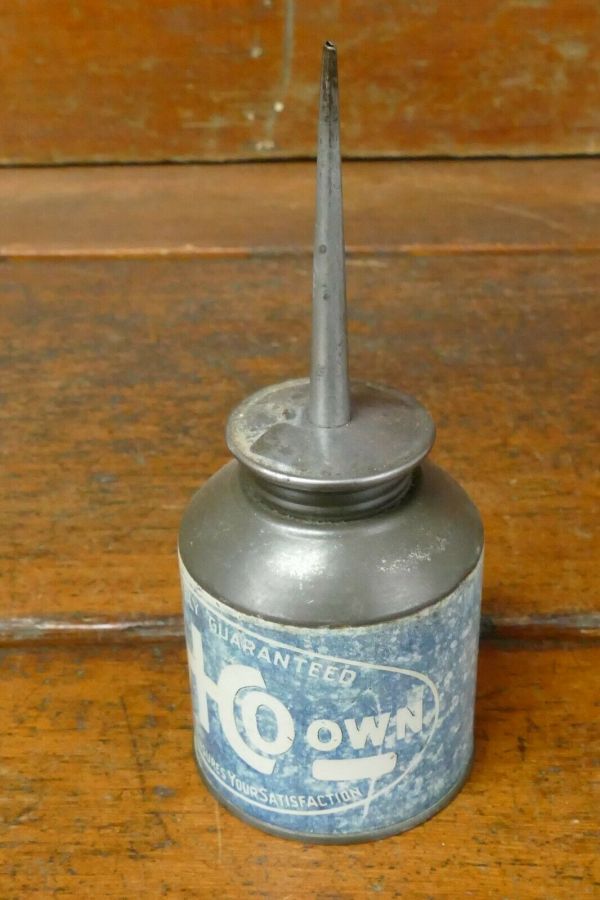 Vintage Our Own Hardware Co. Blue Thumb Handy Oiler Metal Oil Can W ...