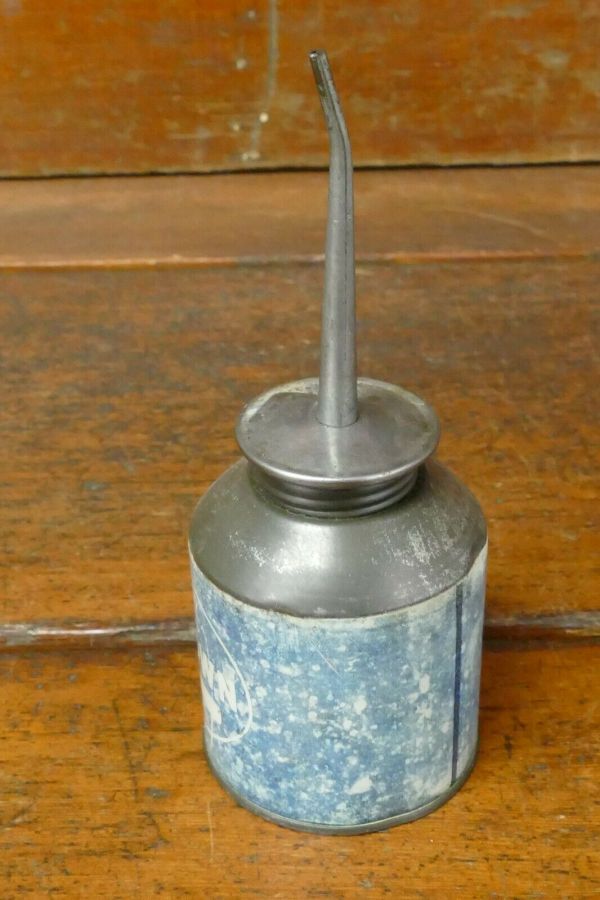 Vintage Our Own Hardware Co. Blue Thumb Handy Oiler Metal Oil Can W ...