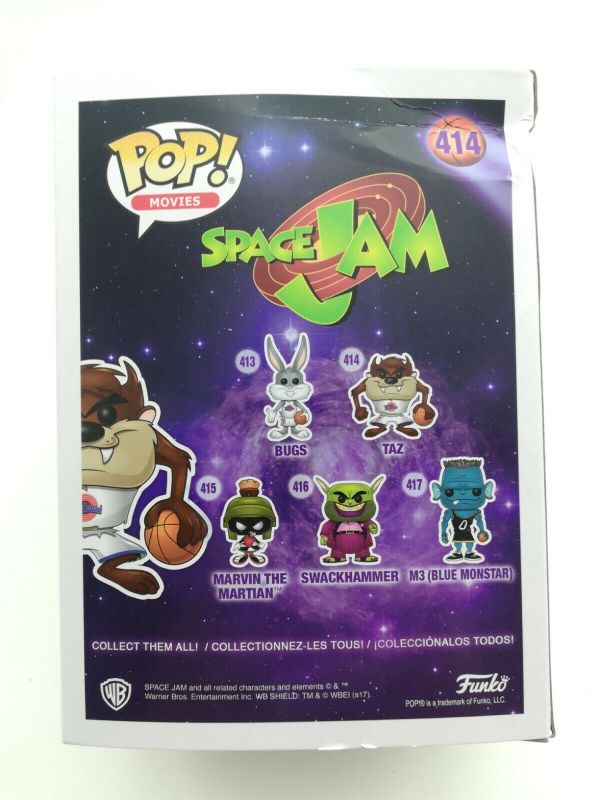 Funko Pop Movies: TAZ Space Jam 414 (Limited Edition CHASE) W/ Box ...