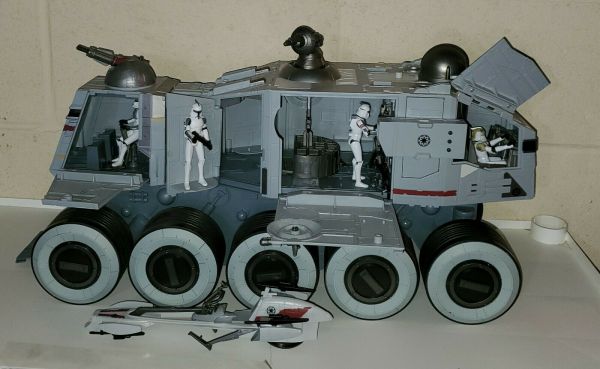 Star Wars The Clone Wars Turbo Tank Juggernaut Hasbro Vehicle Loaded ...