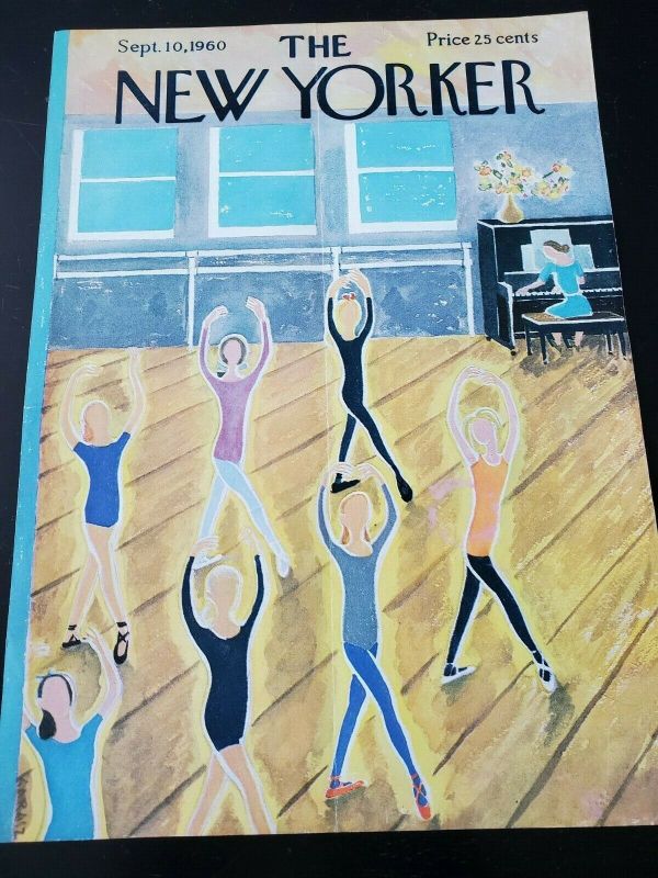 Yorker COVER ONLY Sept 10, 1960 Ilonka Karasz VINTAGE Ballet Class ...
