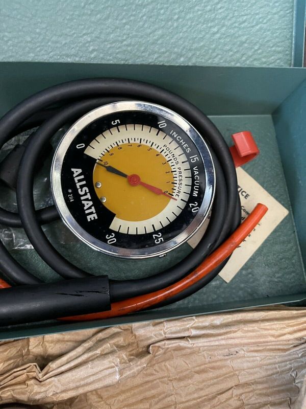 Vintage Allstate Gauges - Engine Vacuum Fuel Pump & Compression Tester ...