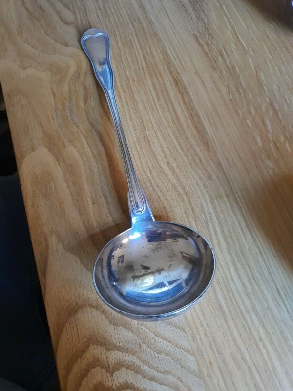 VINTAGE CHRISTOFLE FRENCH SILVER PLATE SOUP PUNCH LADLE 12. 5 INCHES ...