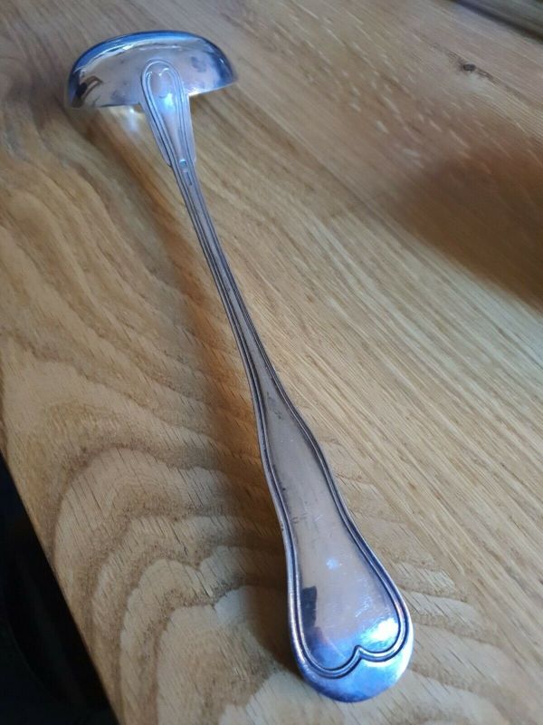 VINTAGE CHRISTOFLE FRENCH SILVER PLATE SOUP PUNCH LADLE 12. 5 INCHES ...
