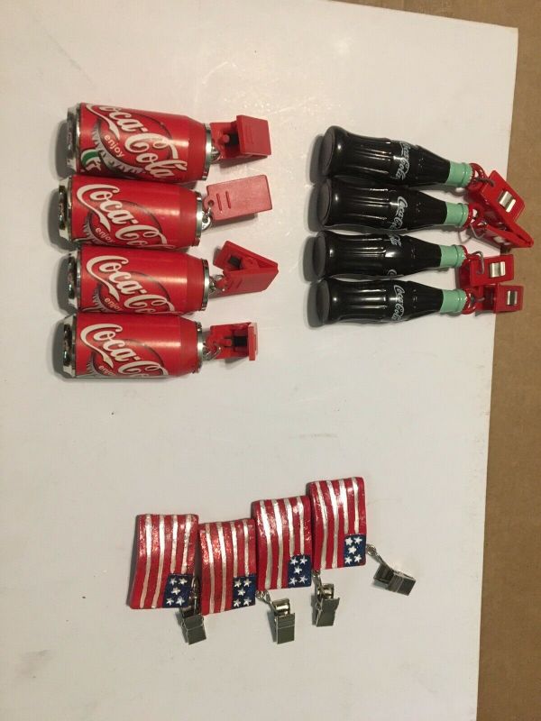 Coca Cola Picnic Table Tablecloth Weights Set Of 12 Very Rare Vintage ...