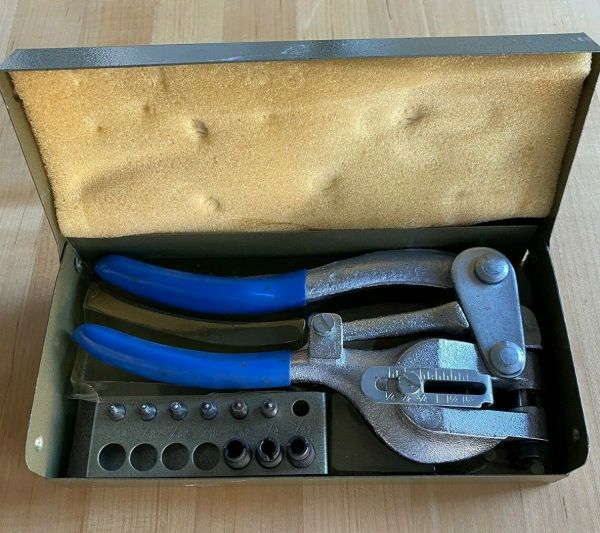 Vintage Lustre Line 8500 Metal POWER PUNCH Tool Kit | #56939676