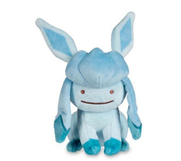 Official Pokémon Company Ditto As Glaceon Plush Toy Gift Kids 8 Inches ...