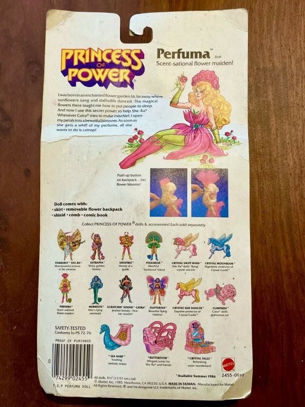 Perfuma, Princess Of Power 1986, On Card And Complete | #57082260