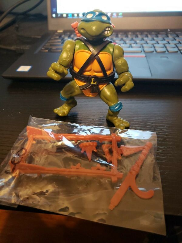 1988 TMNT Leonardo Hard Head Complete Teenage Mutant Ninja Turtles ...