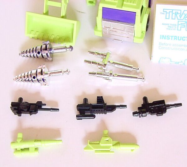 1985 HASBRO TRANSFORMERS G1 DECEPTICON DEVASTATOR W WEAPONS NEARLY ...