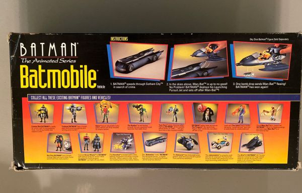 BTAS 1990 ' S KENNER BATMAN THE ANIMATED SERIES BATMOBILE W/ BOX ...