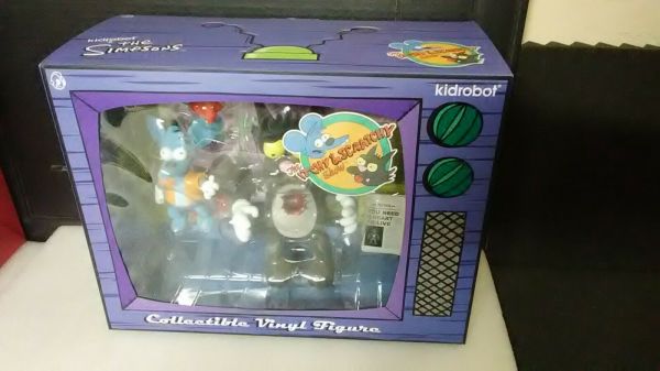 Kidrobot The Simpsons Itchy And Scratchy Flocked Iamretro Exclusive ...