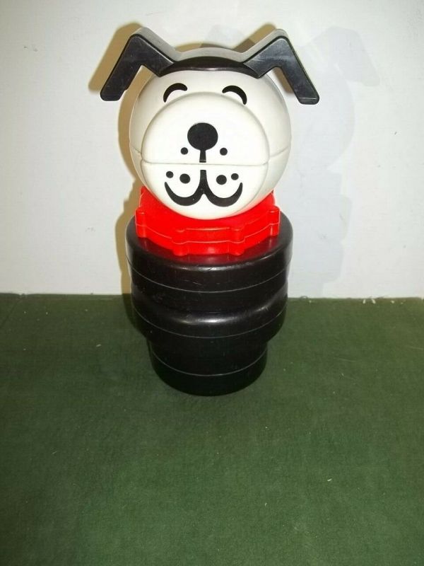 Vintage Fisher Price Little People 659 Lucky The Dog Stacking Puzzle ...