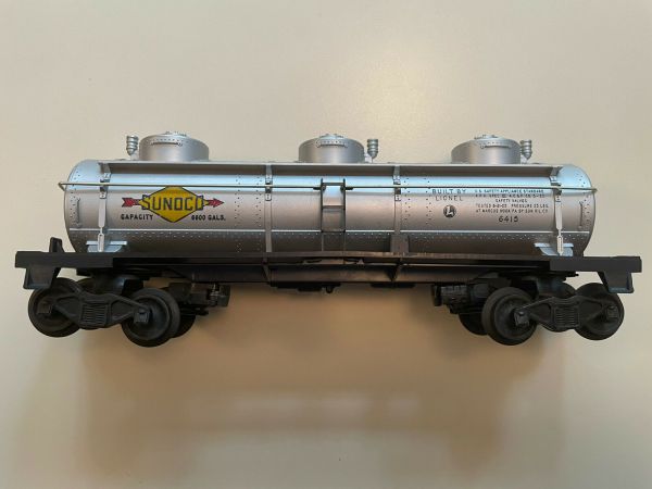 Vintage Lionel Train 6415 Sunoco Oil 3 Dome Tank Car W/ Box | #57155501