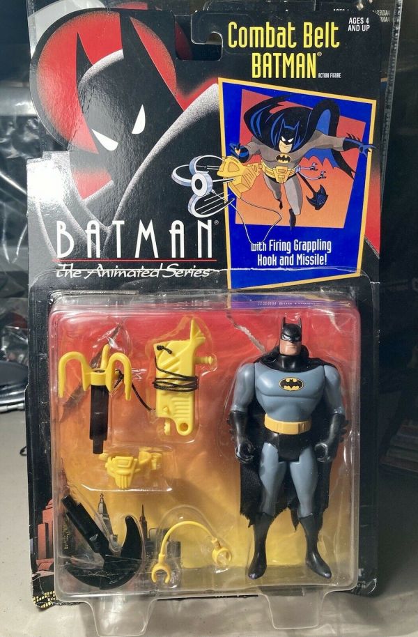 1992 Kenner BTAS The Animated Series Combat Belt Batman OPENED W ...
