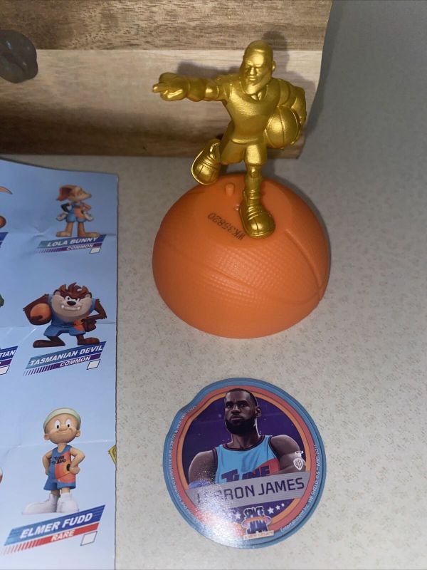GOLD Lebron James RARE Hall Of Fame Space Jam A Legacy Mini Figure ...