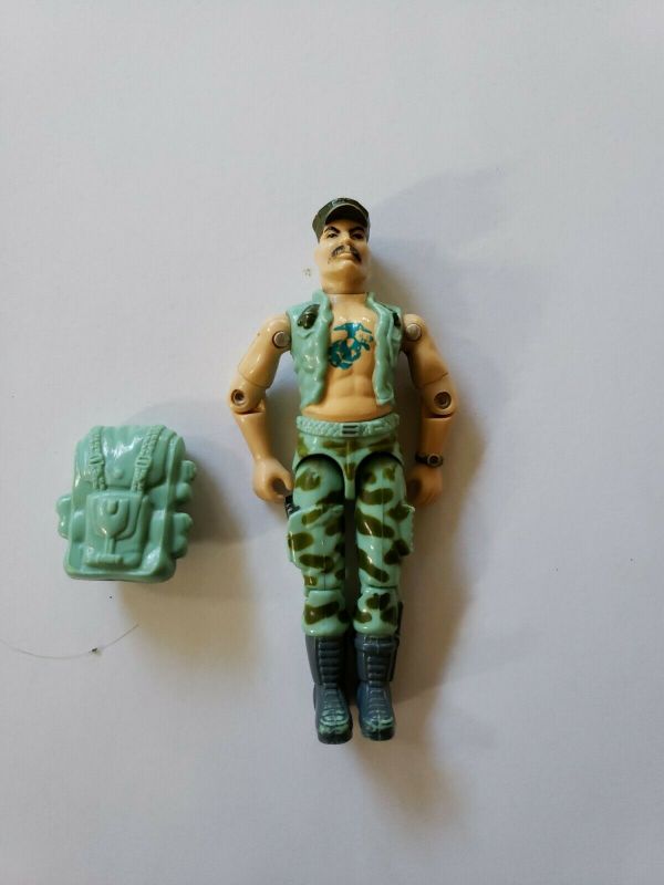 Vintage GI Joe 1983 GUNG HO MARINE WITH BACKPACK | #57485563
