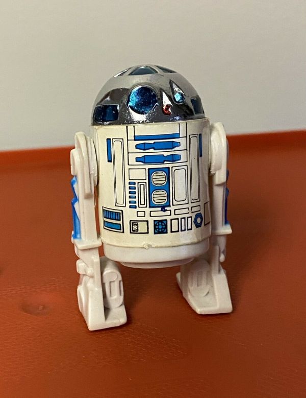 Vintage Star Wars SOLID DOME R2D2 COMPLETE 1977 R2 - D2 Taiwan COO ...
