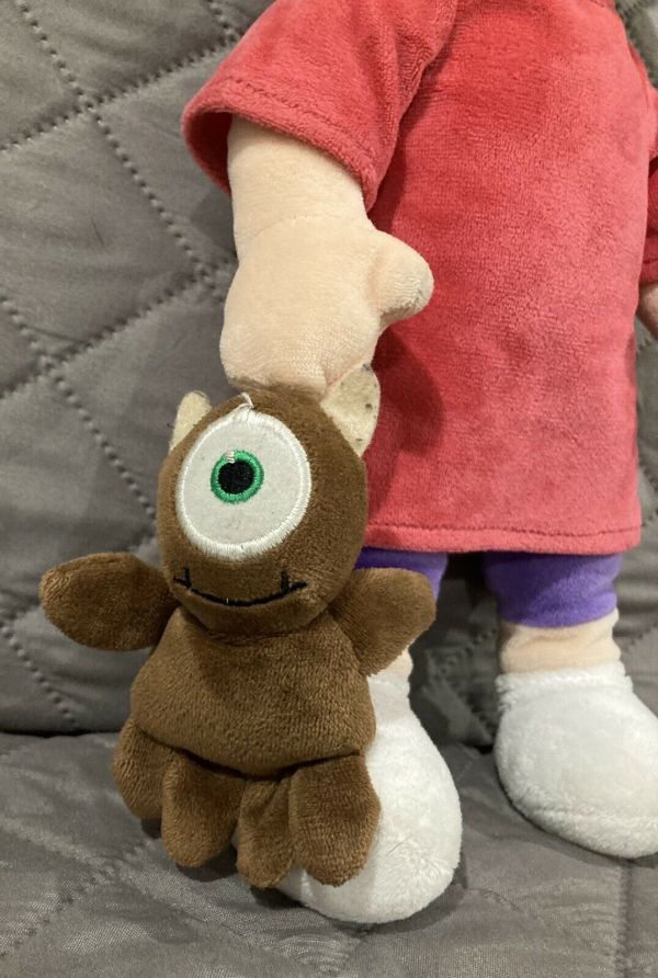 Monsters Inc BOO & LITTLE MIKEY 14 " Plush Doll Disney Just Play ...