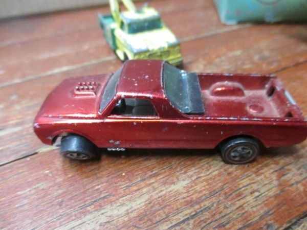 Vintage 1968 Hot Wheels Custom Fleetside Redline Mid Century Red Or ...