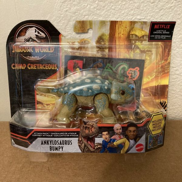 Jurassic World BUMPY Ankylosaurus Camp Cretaceous Attack Pack Dinosaur ...